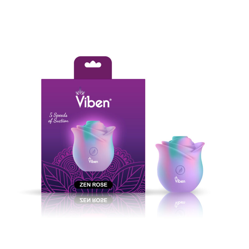 Viben Zen Rose Unicorn Handheld Clitoral Stimulator - HappyBed